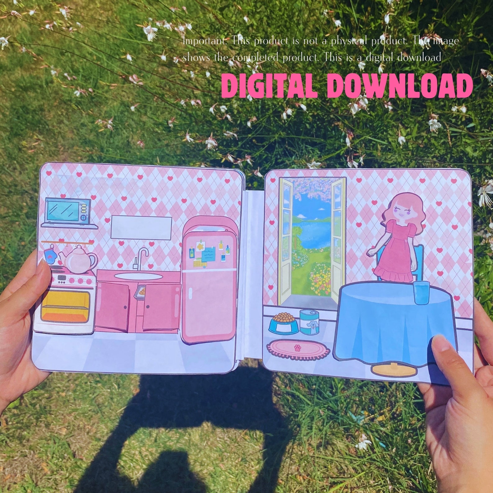 Doll House Printable, Paper Doll House, Busy Book Printable, Diy ...