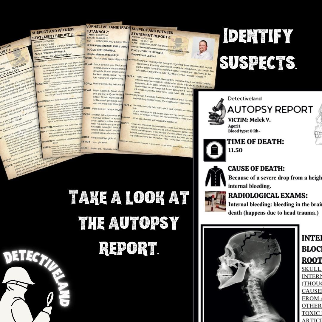 Printable Murder Mystery Case File Hard - Detective Game, Detective ...