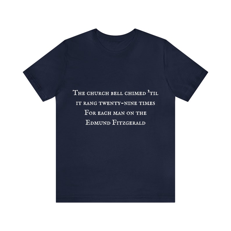 The Edmund Fitzgerald by Gordon Lightfoot Song Lyrics T-shirt Unisex ...