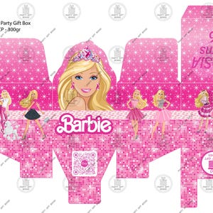 Barbie Theme Birthday Party Gift Box Favor Box Candy Box 63mm 2.5 ...