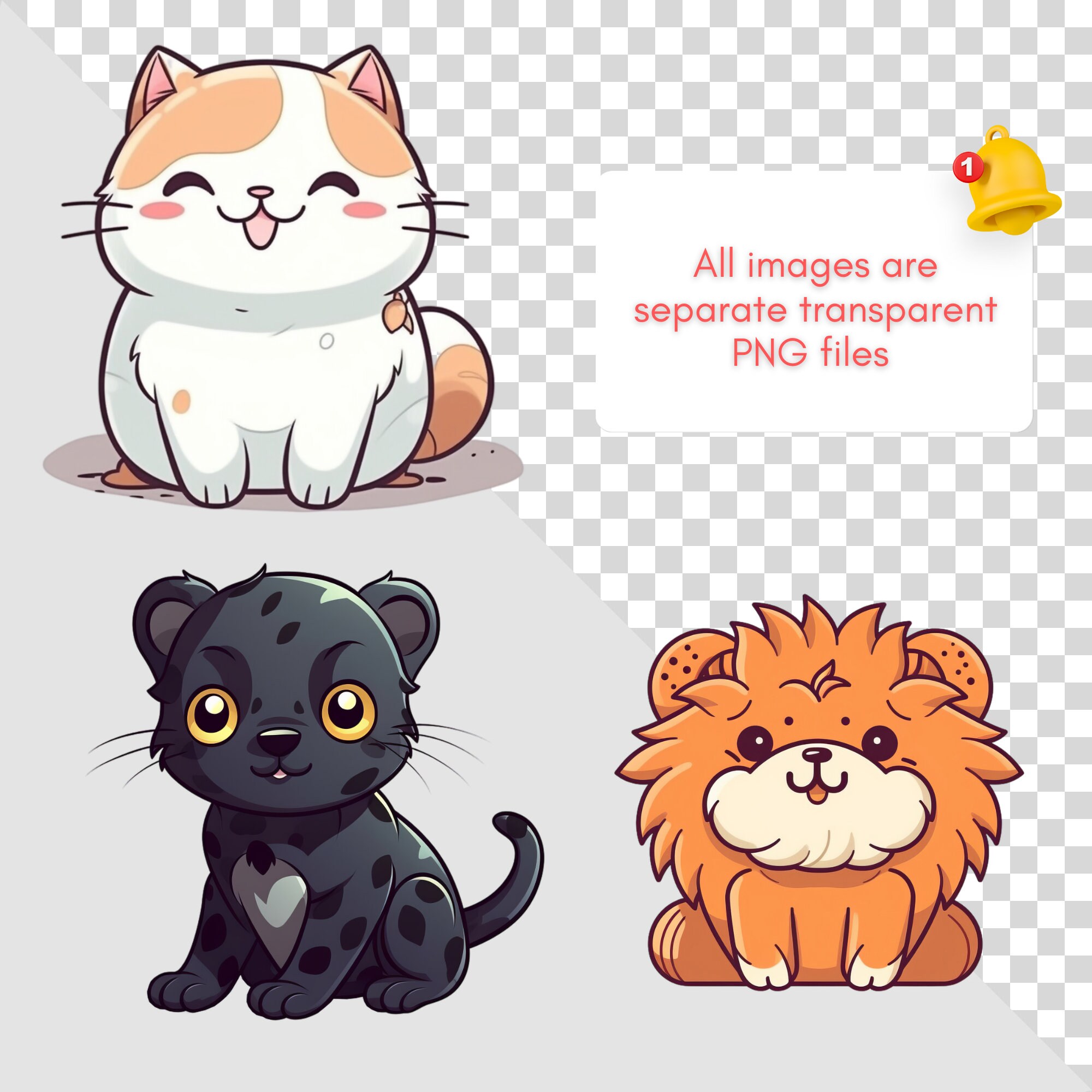 Baby Animals Clipart PNG Baby Safari Animals Clipart PNG Bundle Baby ...