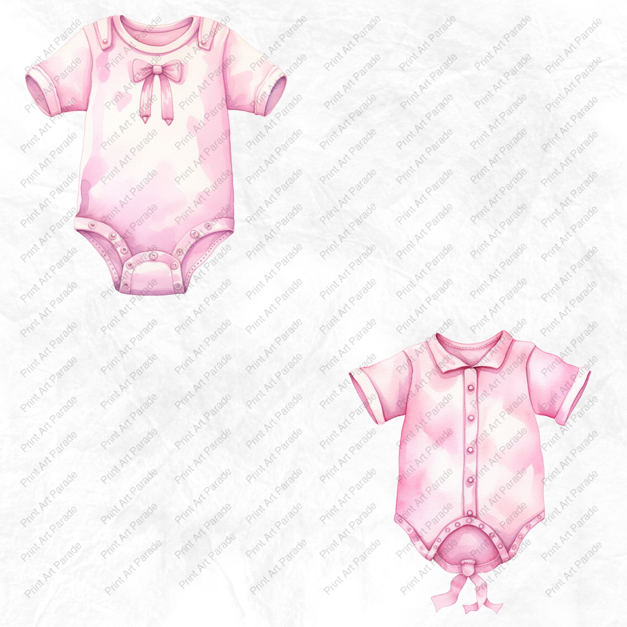 Watercolor Baby Girl Cloth Clipart PNG Newborn Nursery Baby Shower Baby ...