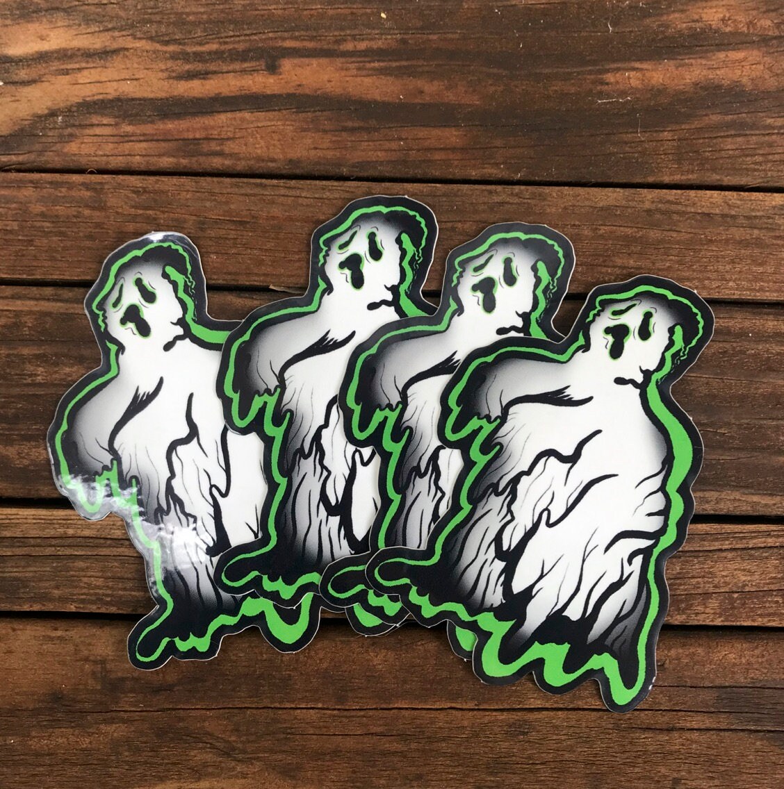 Melting Ghost - Glossy Vinyl Sticker - Etsy