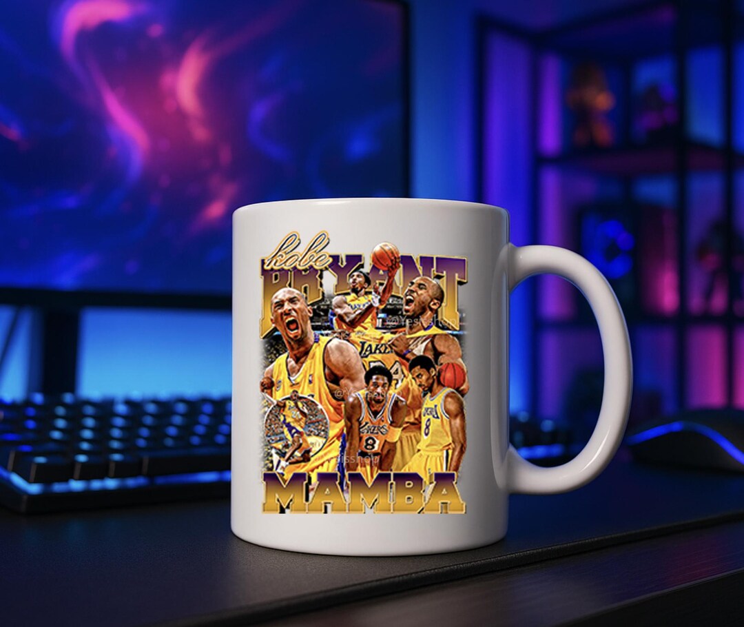 Kobe Bryant Mug - Gift for Him - Vintage Style-unique Design-sports ...