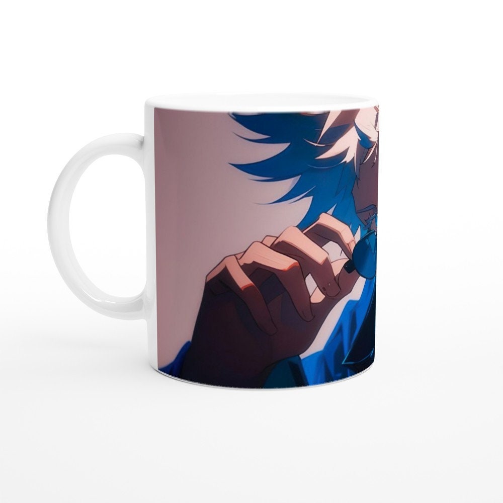 Anime Design, Gojo Inspired Graphic Print, 11oz Ceramic Mug, Anime Fan ...