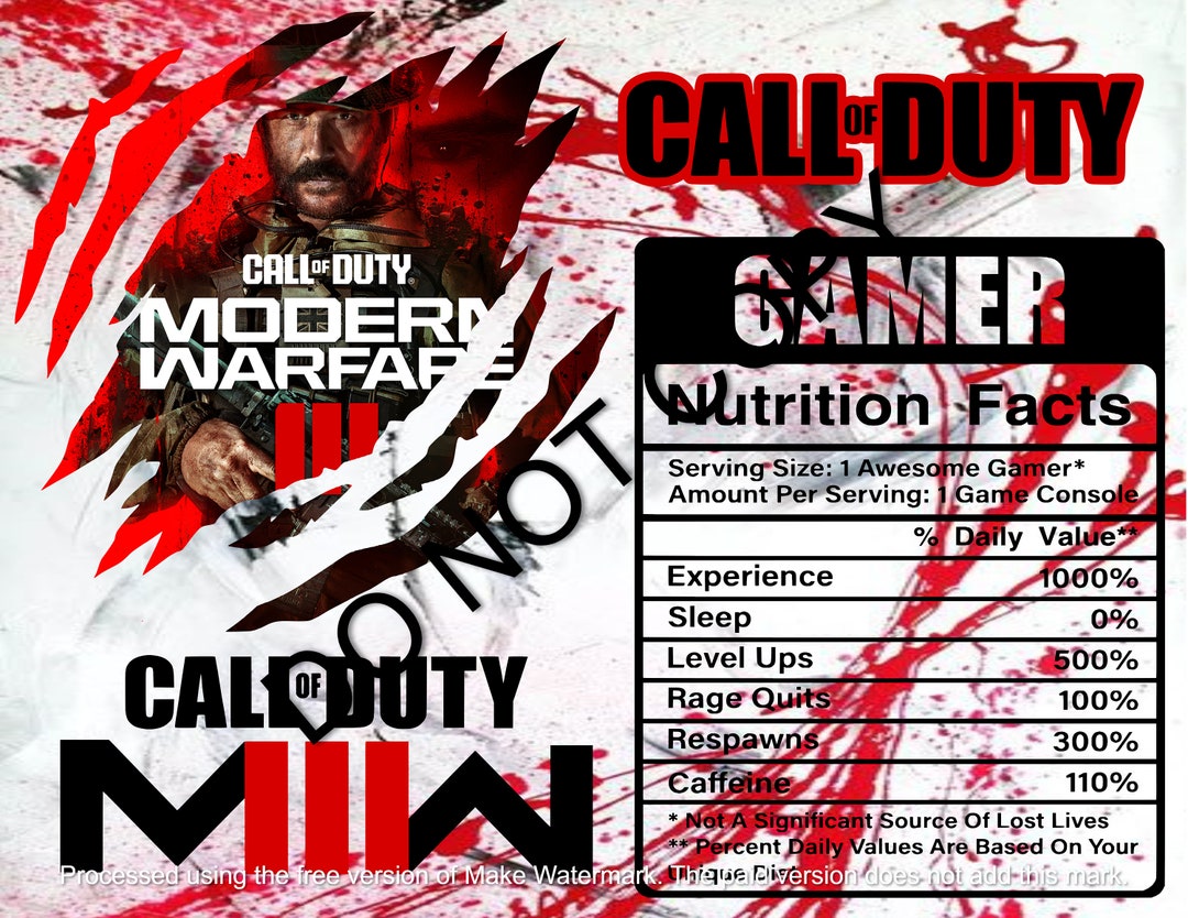 Call of Duty Tumbler Wrap - Etsy