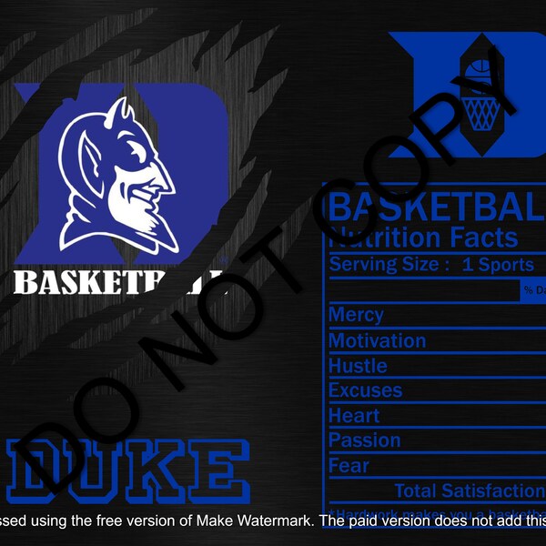 Duke Blue Devils Basketball Svg - Etsy