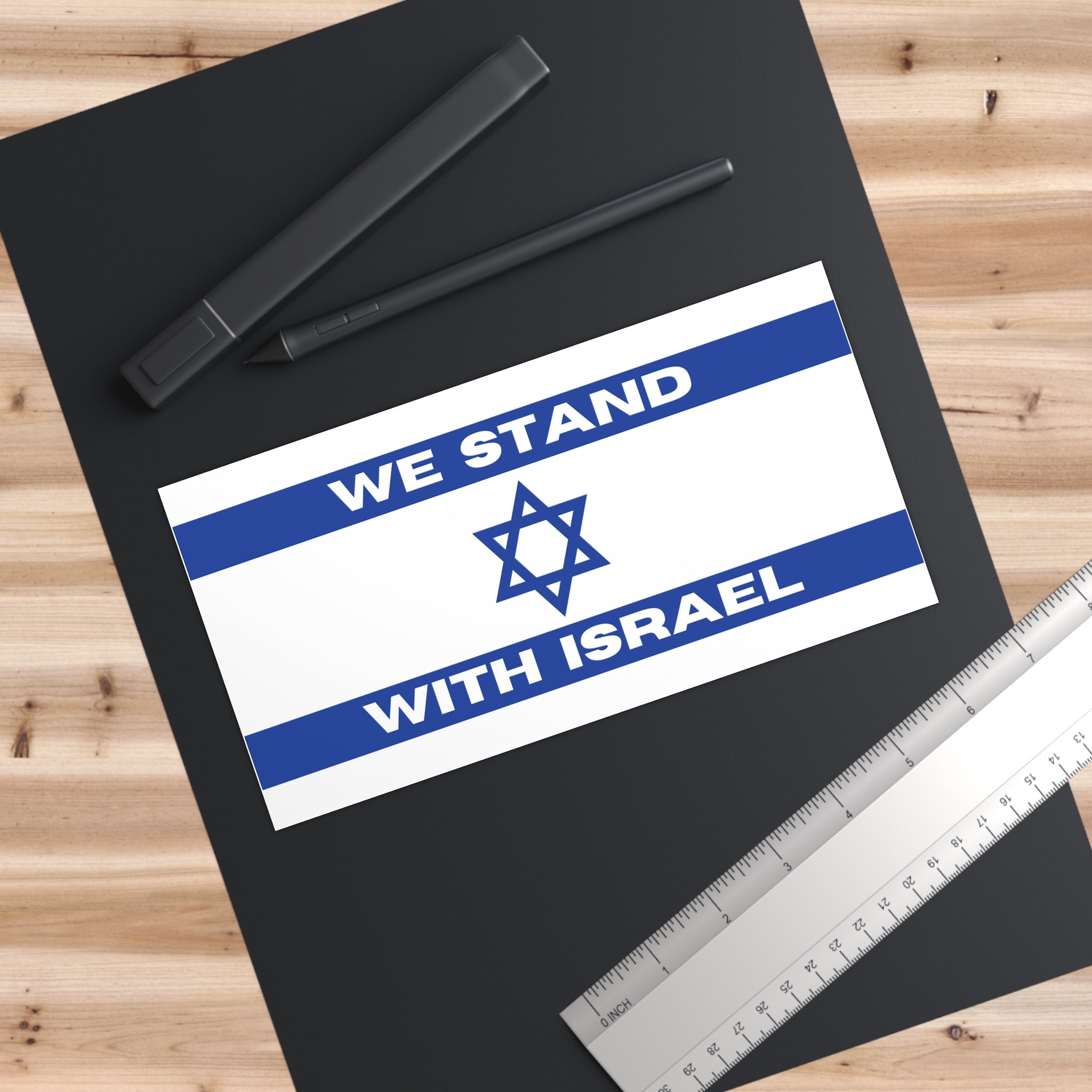 We Stand With Israel Bumper Sticker | Support Israel | Israeli Flag - Etsy