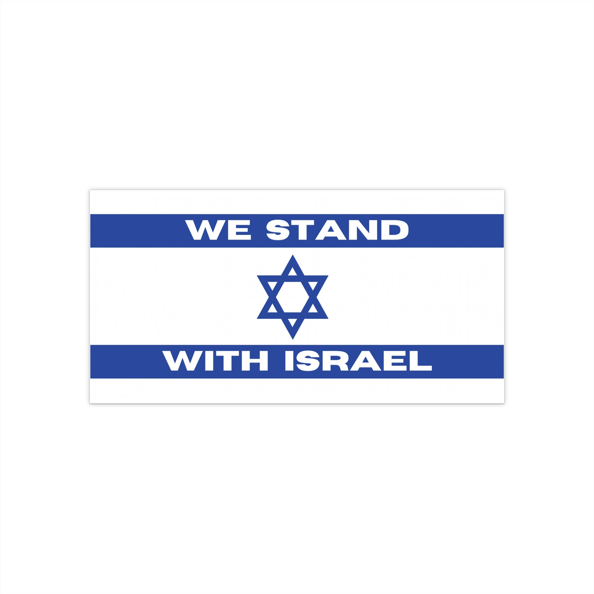 We Stand With Israel Bumper Sticker | Support Israel | Israeli Flag - Etsy