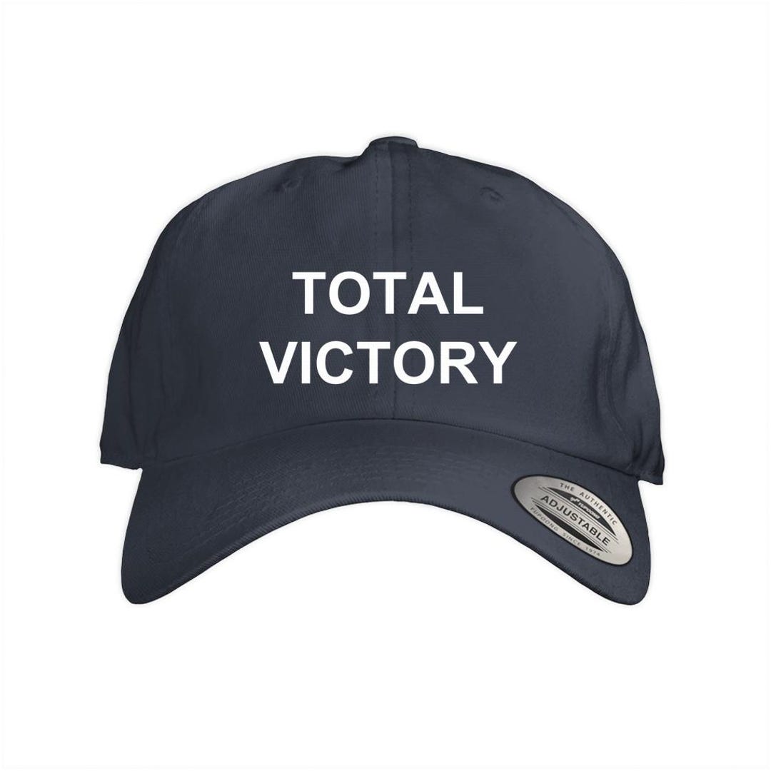 Total Victory Hat | Statement Cap | Dad Gift for Him | Navy Blue ...