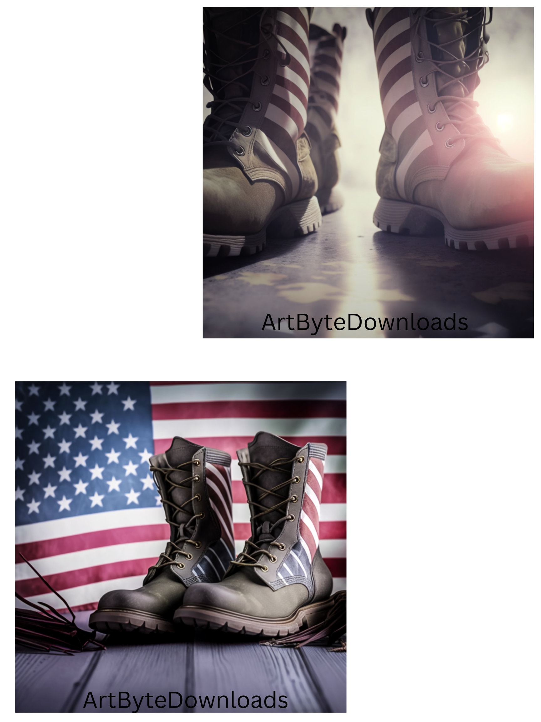 Memorial Day Clipart Bundle - 10 High-quality JPG Images for Wall Art ...