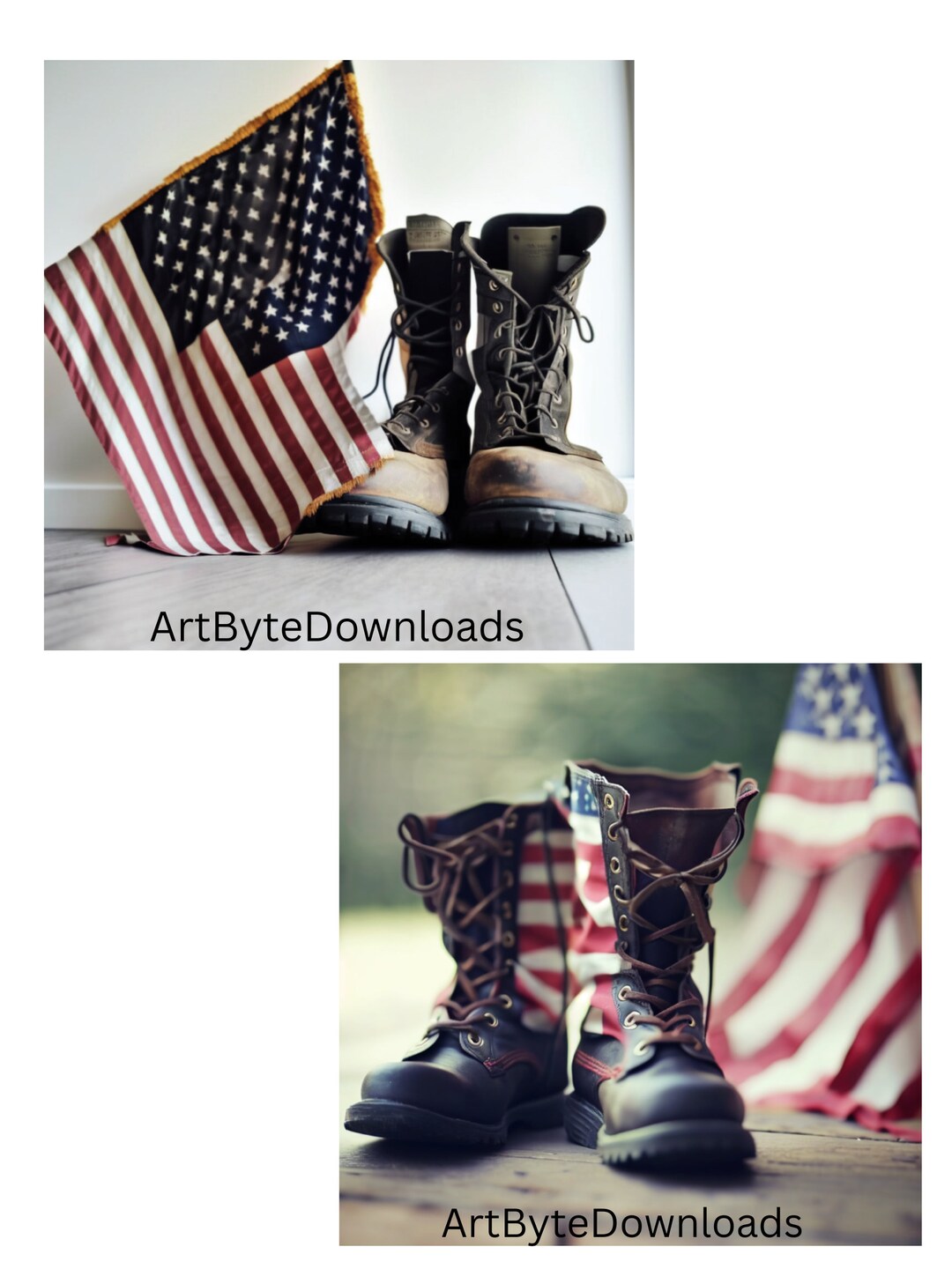 Memorial Day Clipart Bundle - 10 High-quality JPG Images for Wall Art ...