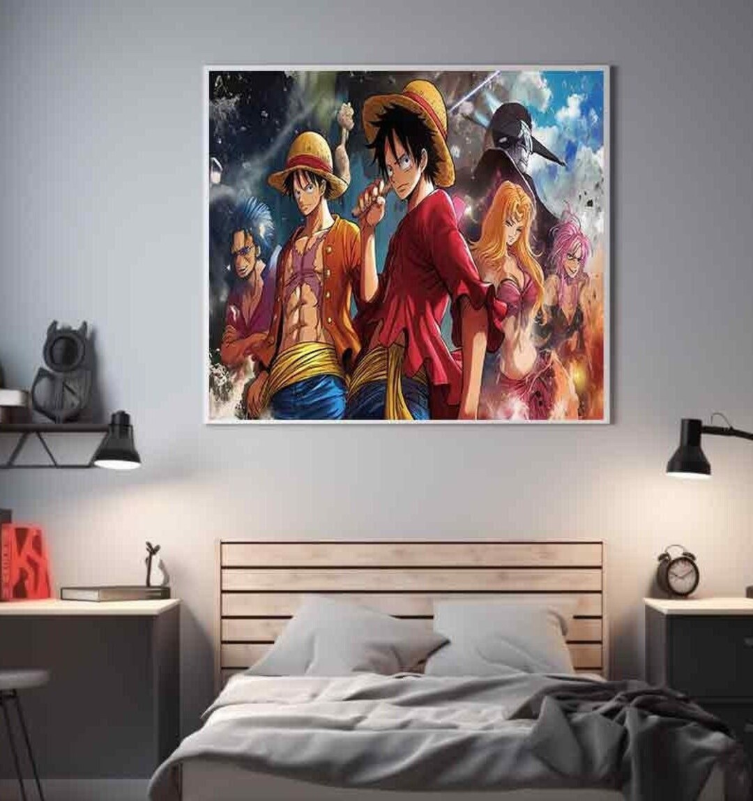 Anime Poster Manga Wallpaper Pose Textured Watercolor Matte Posters ...