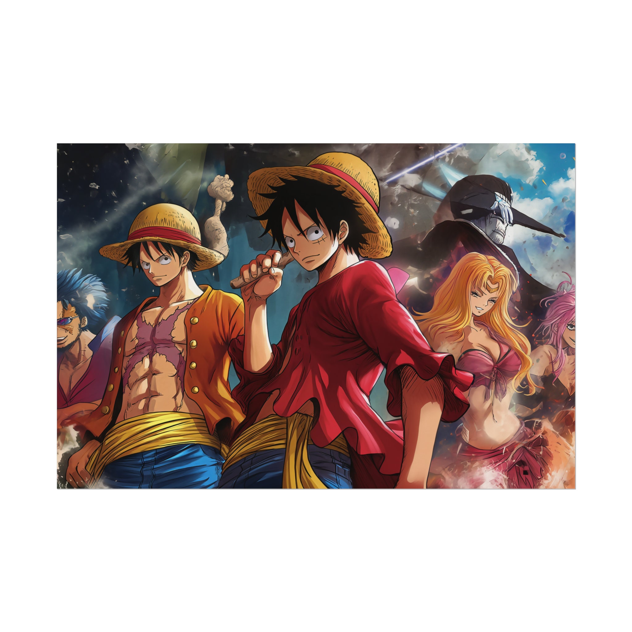 Anime Poster Manga Wallpaper Pose Textured Watercolor Matte Posters ...