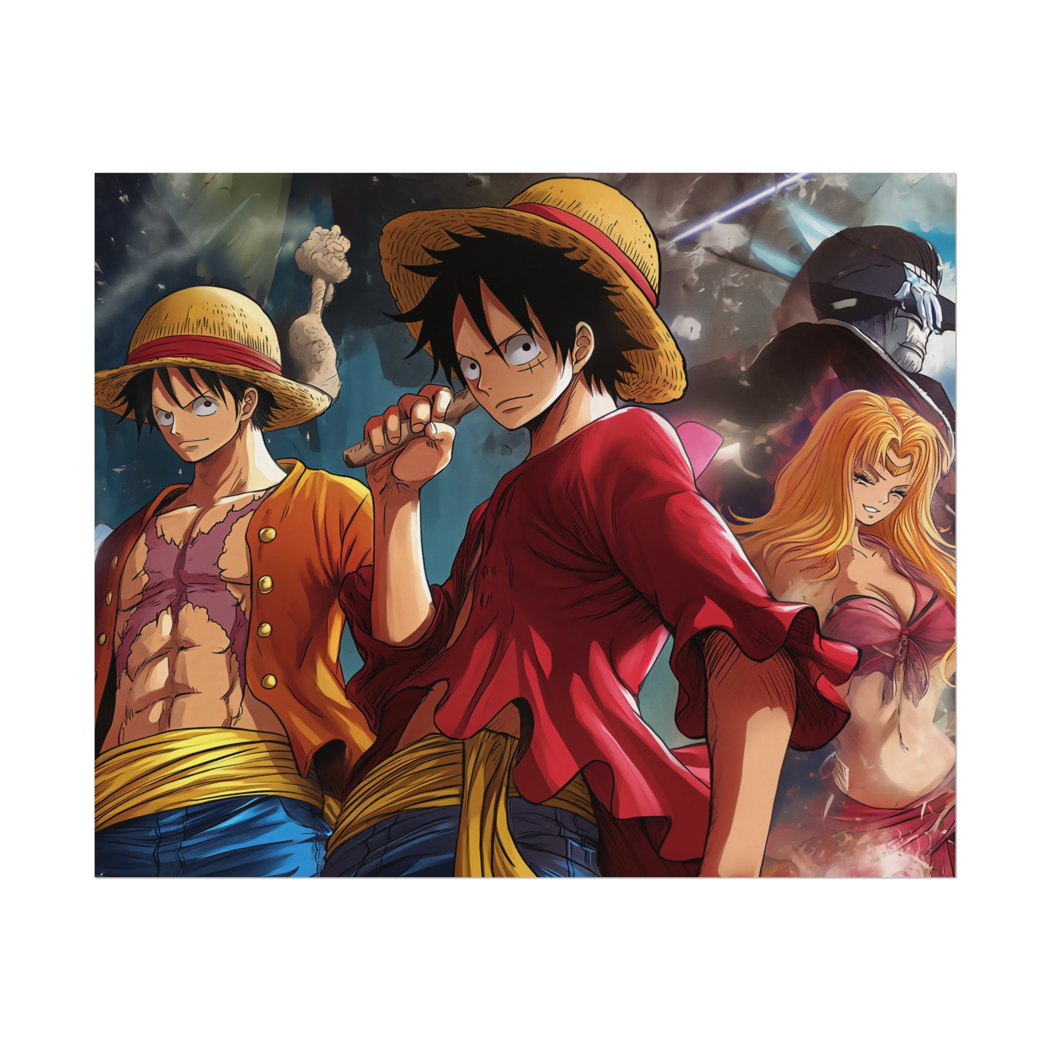 Anime Poster Manga Wallpaper Pose Textured Watercolor Matte Posters ...