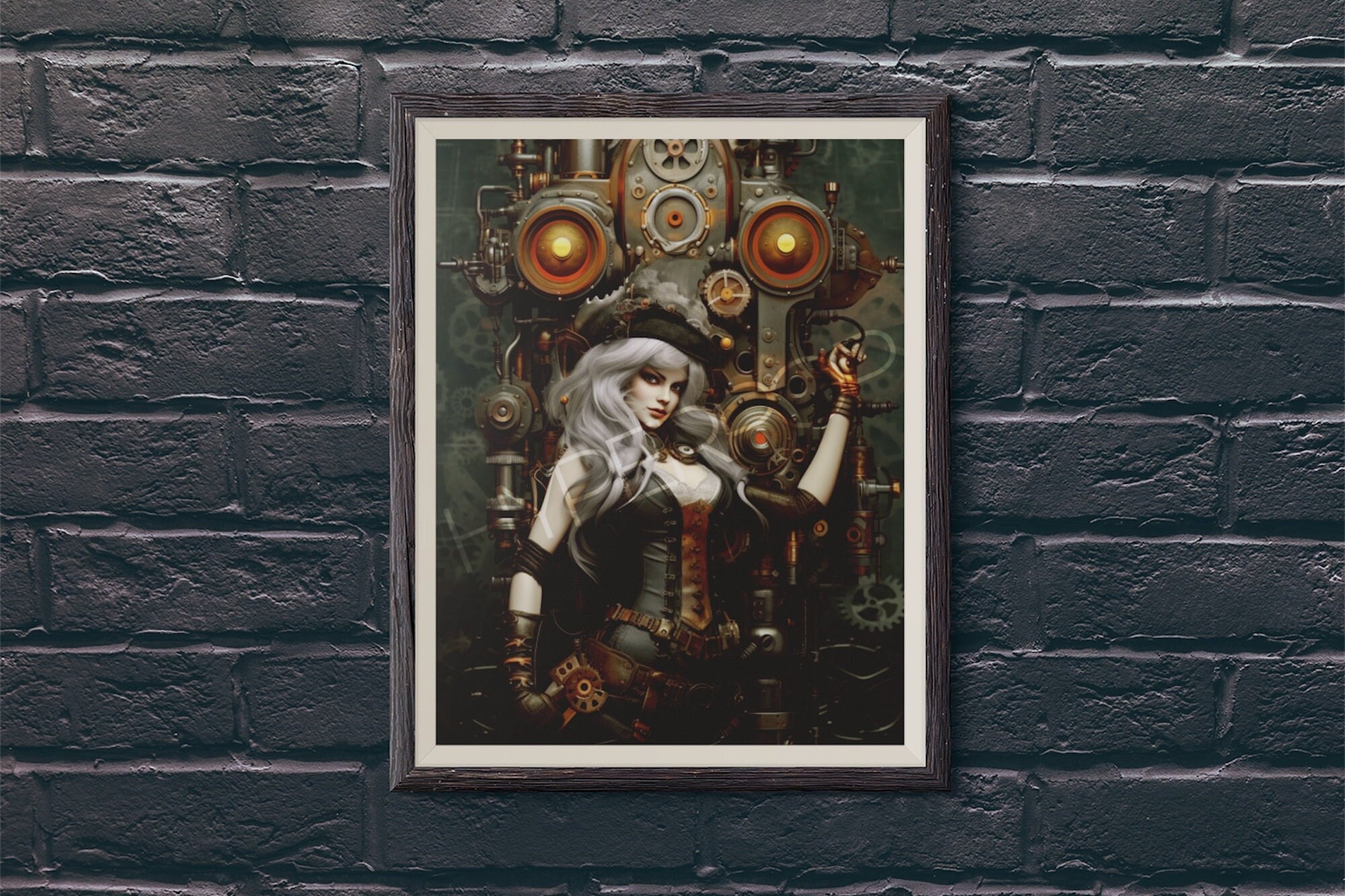 Steampunk Queen Steampunk Sci-fi Art-abstract Digital Print-steampunk ...