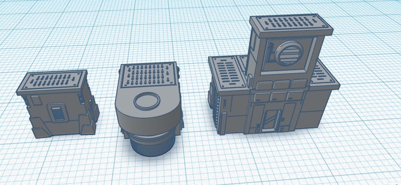 Star Wars Shatterpoint, 3d Scenery Stl Model, Buildings for ...