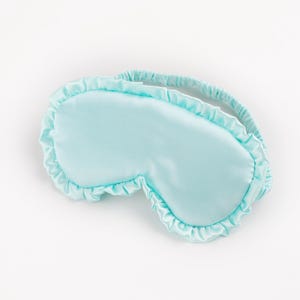 Satin Ruffle Sleeping Masks Customizable Initials - Etsy
