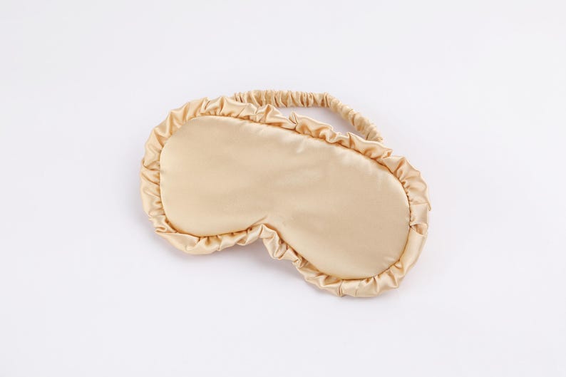 Satin Ruffle Sleeping Masks Customizable Initials - Etsy