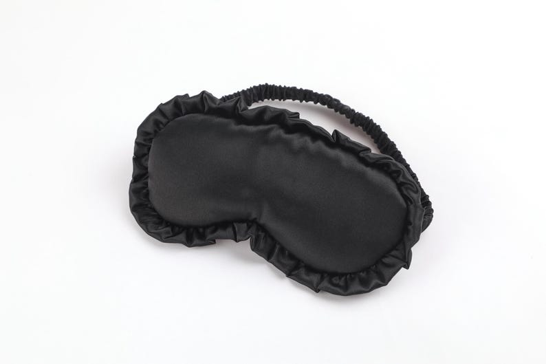 Satin Ruffle Sleeping Masks Customizable Initials - Etsy