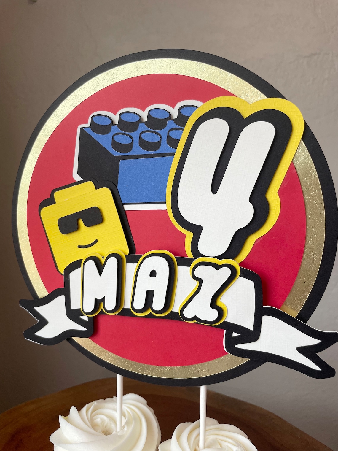 Building Blocks Cake Topper - Etsy