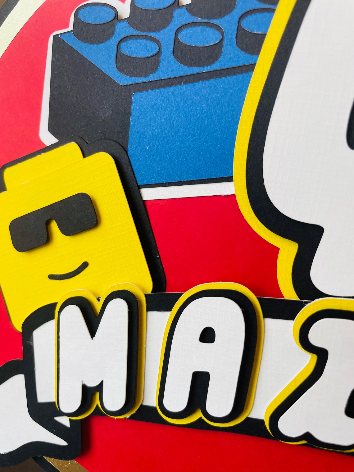 Building Blocks Cake Topper - Etsy