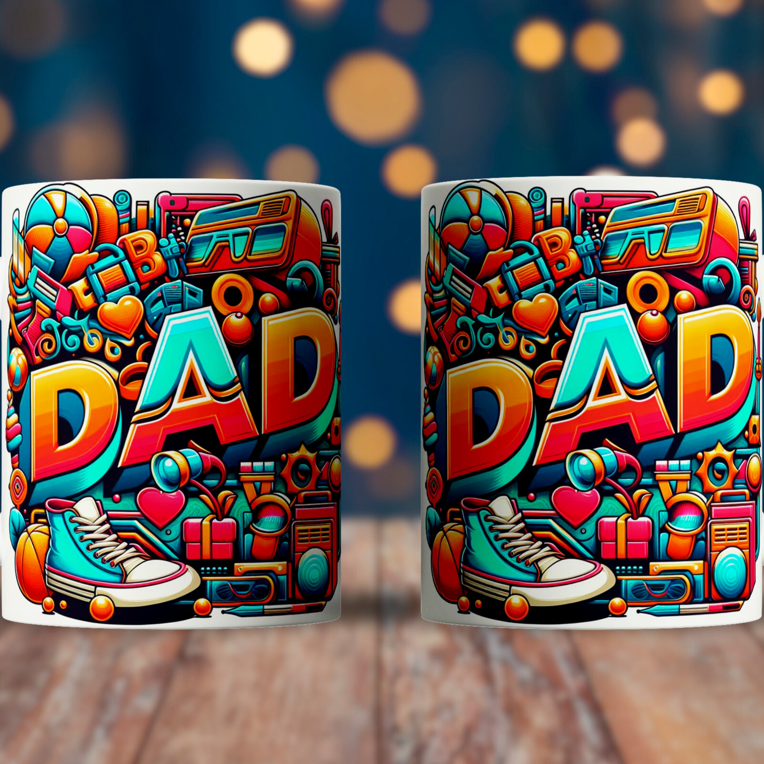 5 Best Dad Ever Png, 3D Mug Wrap for Parents, 3D Designs for 11 and 15 ...