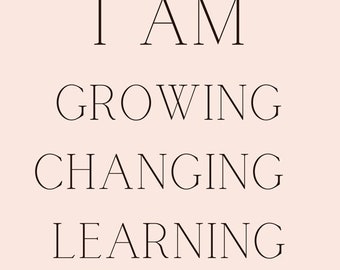 Positive Affirmation Poster- I Am Strong Powerful Worthy- Instant ...