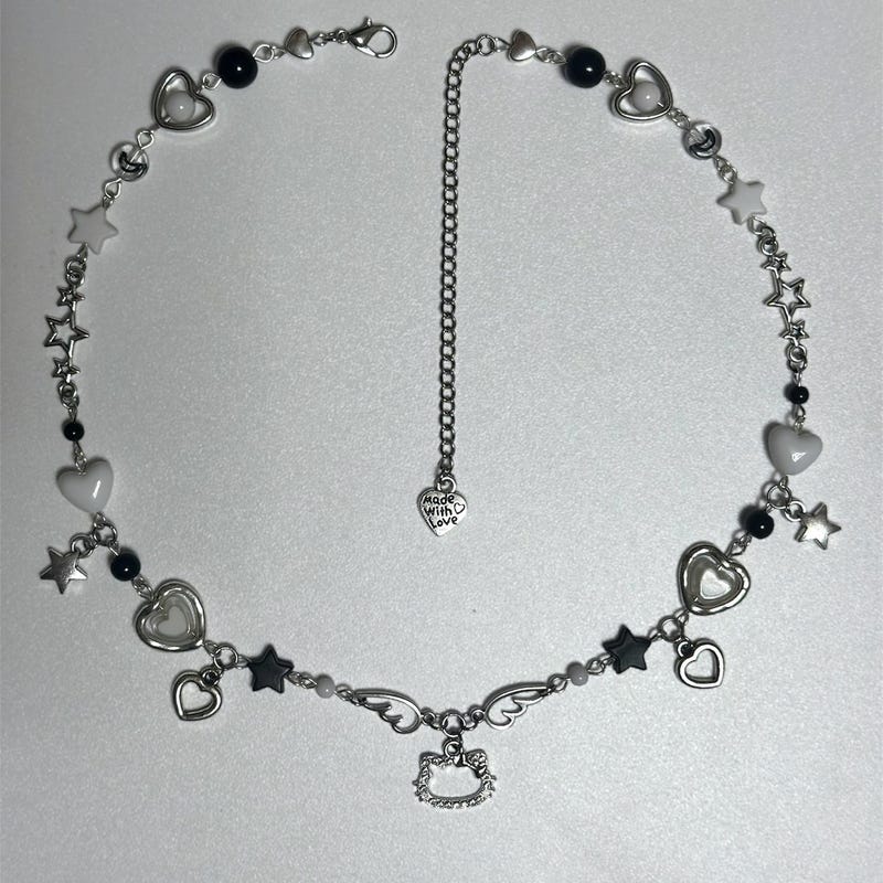 Beaded Emo Necklace - Etsy