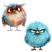 Set of 12 Grumpy Birds Clipart: Digital Art, Watercolor Clipart, High ...