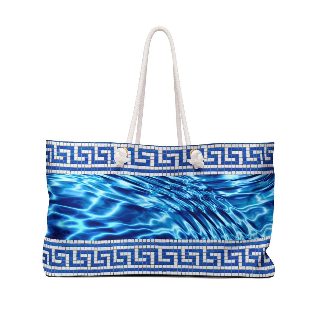 Weekender Bag - Greek Key Summer in Greece Beach and Weekend Tote ...