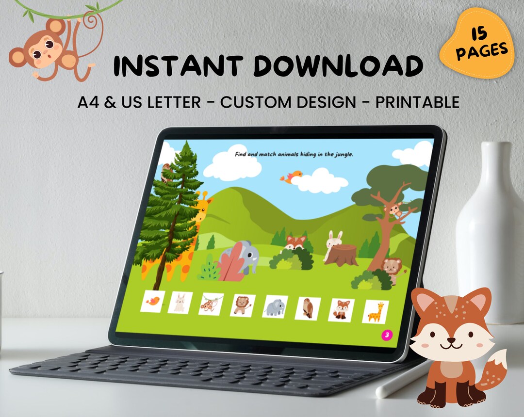 Printable for Kids - Creative Digital Journal for Kids - Kids Activity ...