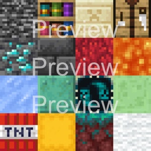 430 Minecraft Digital Papers, Png, Pixels, Cliparts, Videogame, Paper ...