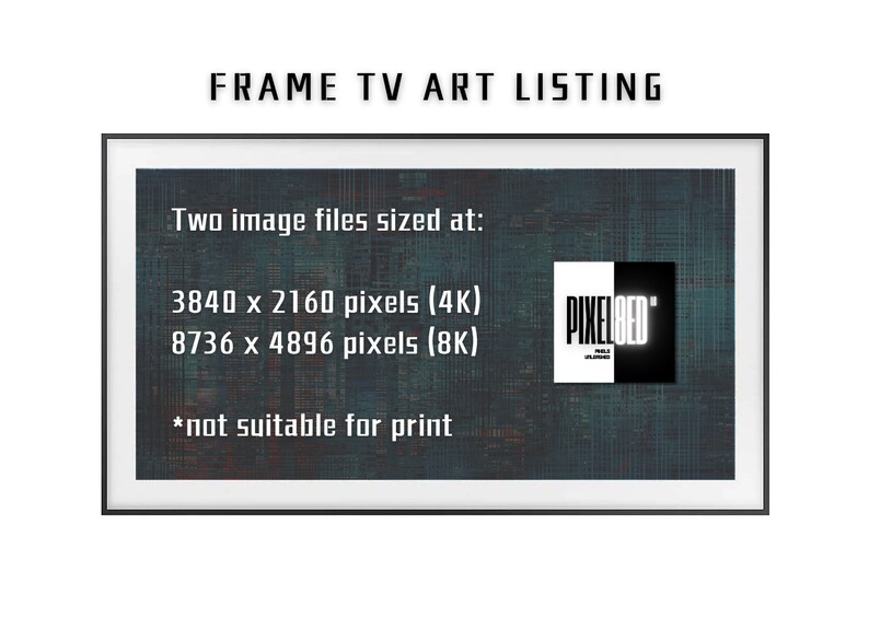 Samsung Frame Art TV Orange & Purple Abstract Painting - Etsy