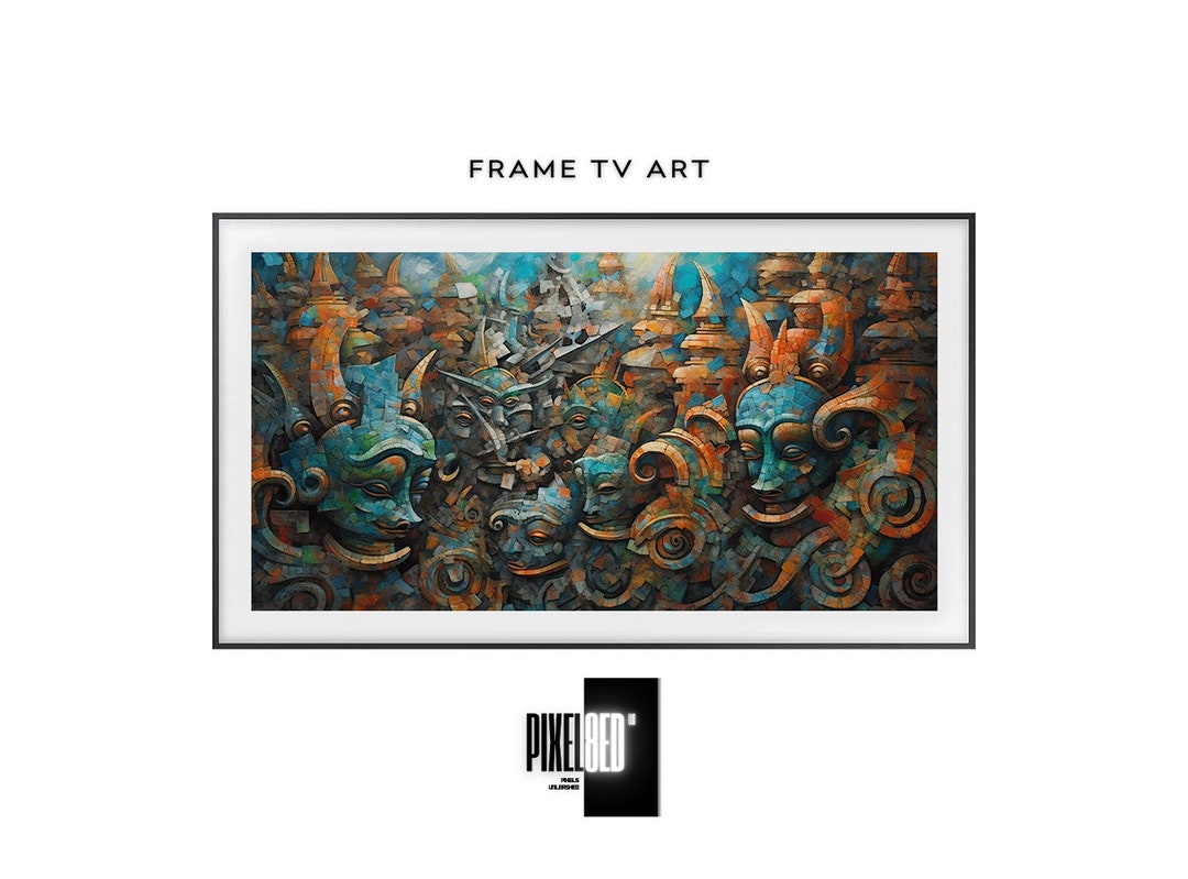 Samsung Frame Art TV Thai Abstract Art - Etsy