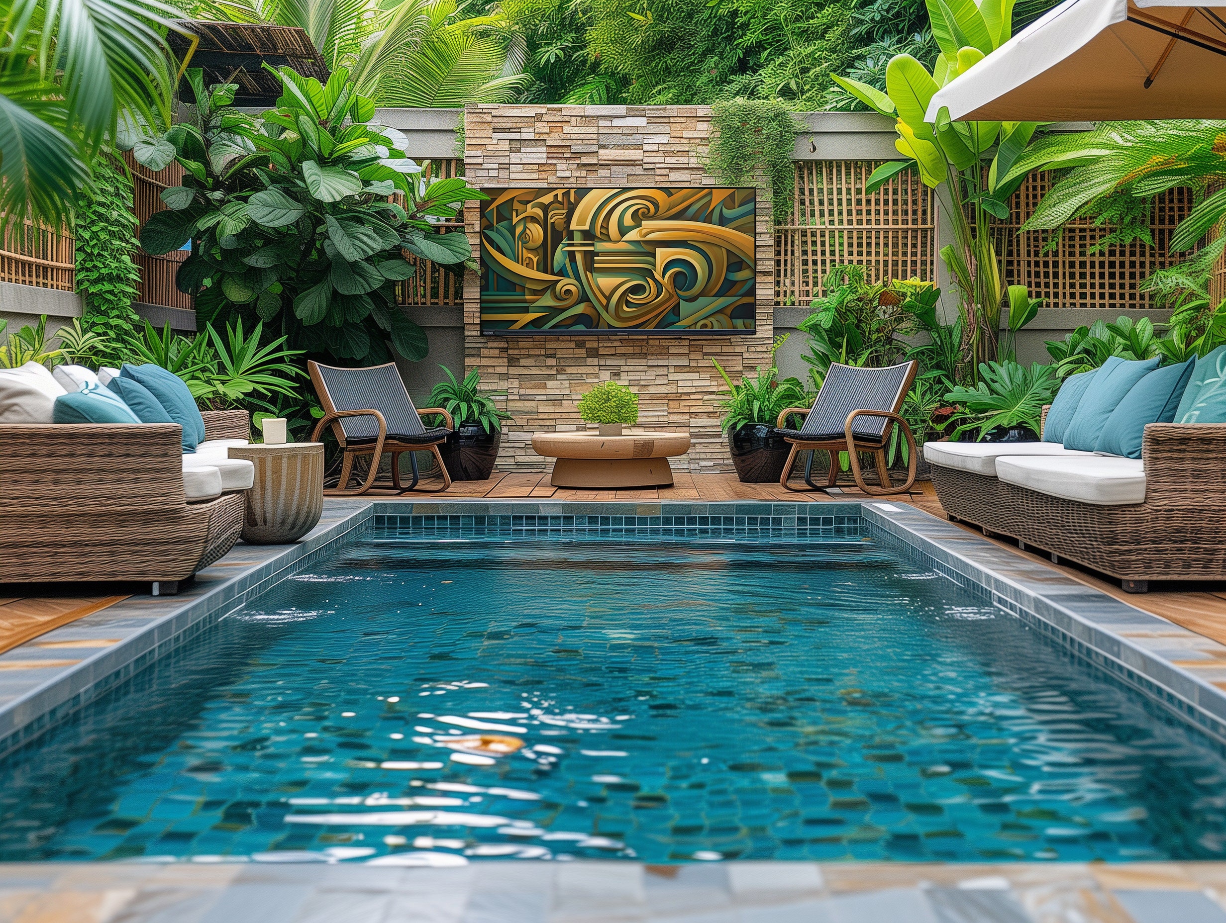 Samsung Frame Art TV Polynesian Abstract Painting - Etsy