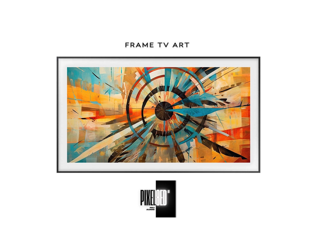 Samsung Frame Art TV - Indigenous Abstract Painting - Etsy