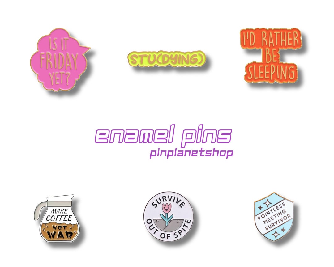 Funny Work Humor Enamel Pin Office Enamel Pin Brooch Pin Hard Soft ...