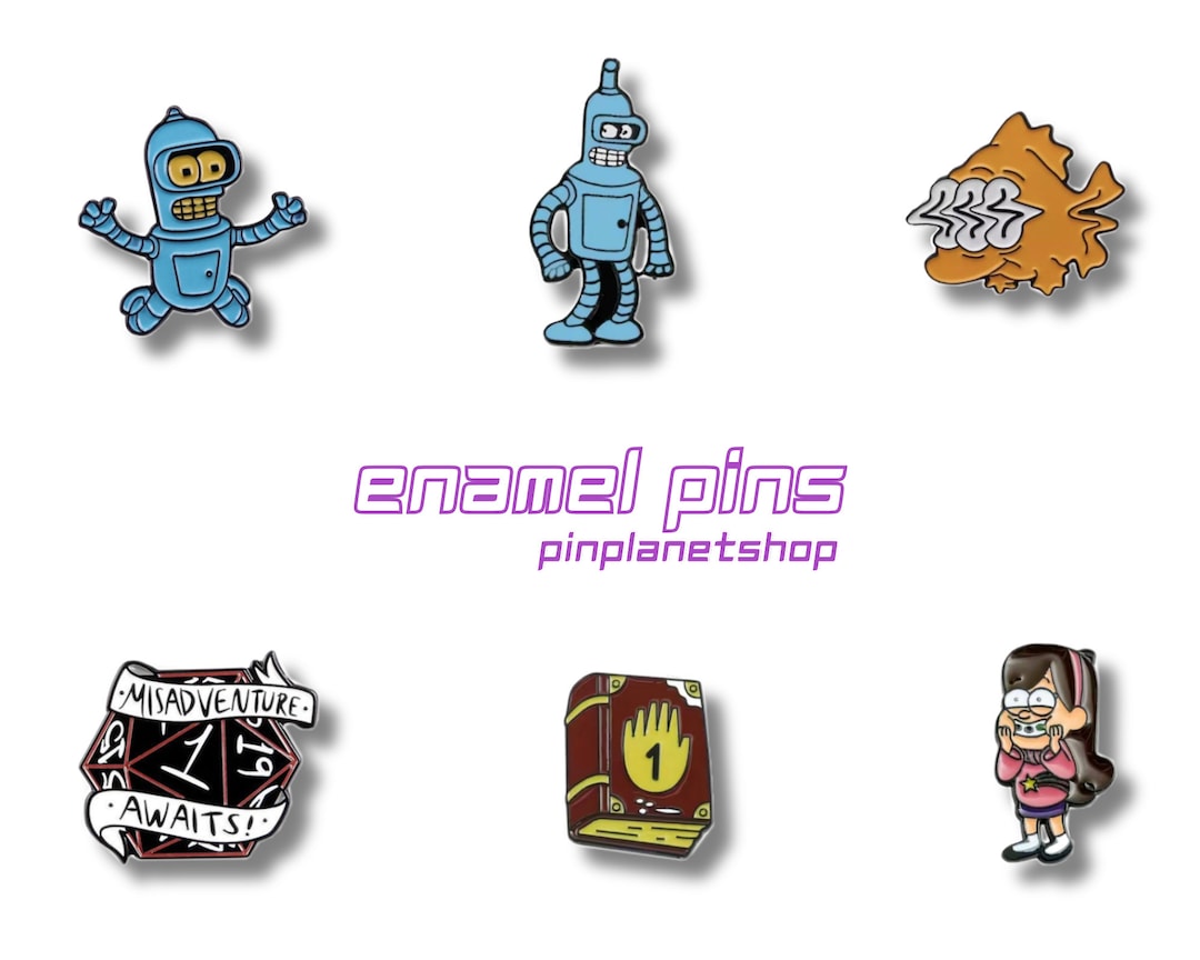 Robot Enamel Pins Cartoon Enamel Pins Tv Show Enamel Pins 2000s Enamel ...