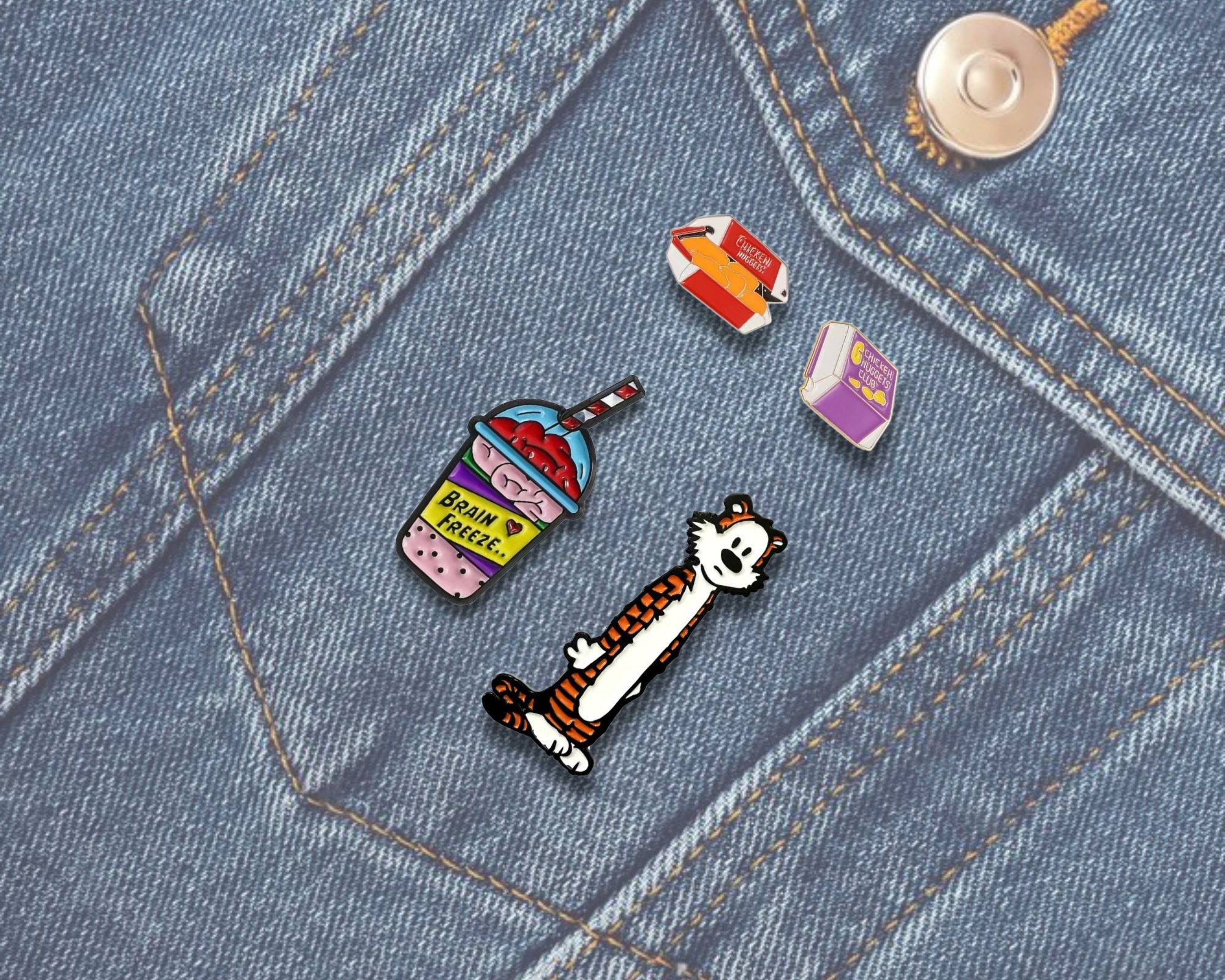 90s Cartoon Pins Y2K Enamel Pins Funny Brooch Character Enamel Pin Hat ...