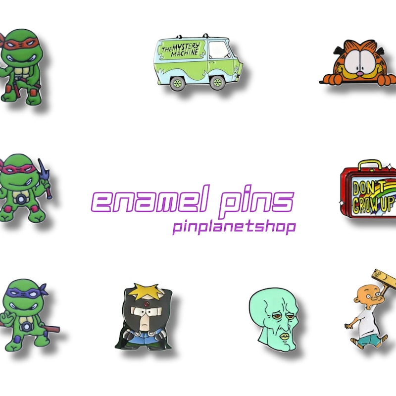 Cartoon Pins - Etsy