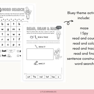Bluey Halloween Activity Worksheet | Coloring Fun | Read and Count ...