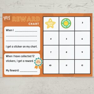 Construction Sticker Reward Chart | Toddler Reward Chart | Classroom ...