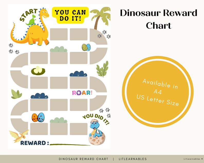 Dinosaur Reward Chart | Toddler Reward Chart | Classroom Behavior Chart ...