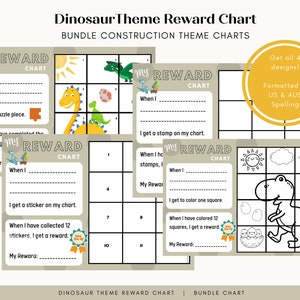 Dinosaur Reward Chart Bundle | Toddler Reward Chart | Classroom ...