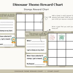 Dinosaur Reward Chart Bundle | Toddler Reward Chart | Classroom ...