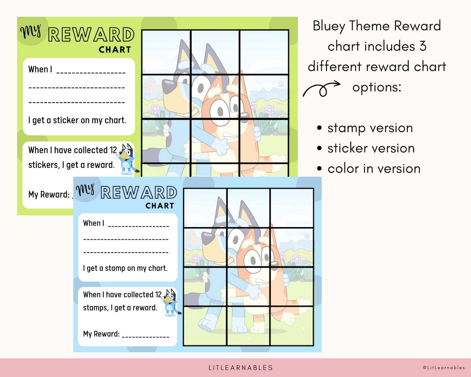 BLUEY Reward Chart | Toddler Reward Chart | Classroom Behavior Chart ...