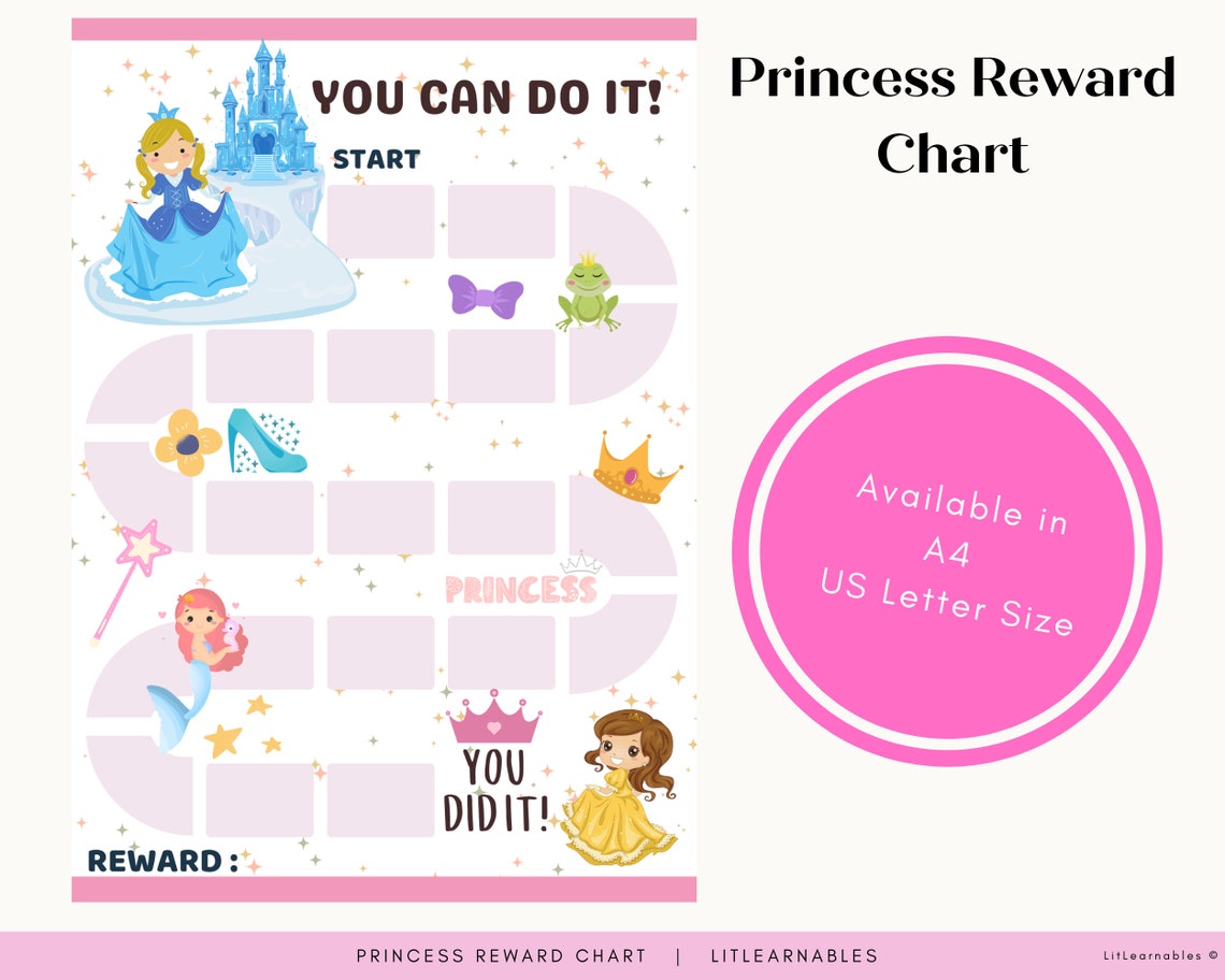 Princess Castle Reward Chart | Toddler Reward Chart | Classroom ...