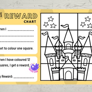 Princess Castle Color Reward Chart | Toddler Reward Chart | Classroom ...