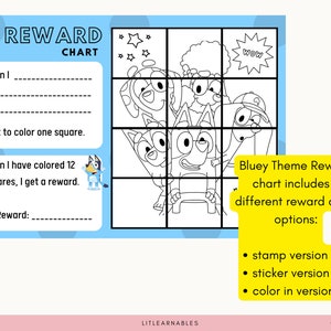 BLUEY Reward Chart | Toddler Reward Chart | Classroom Behavior Chart ...